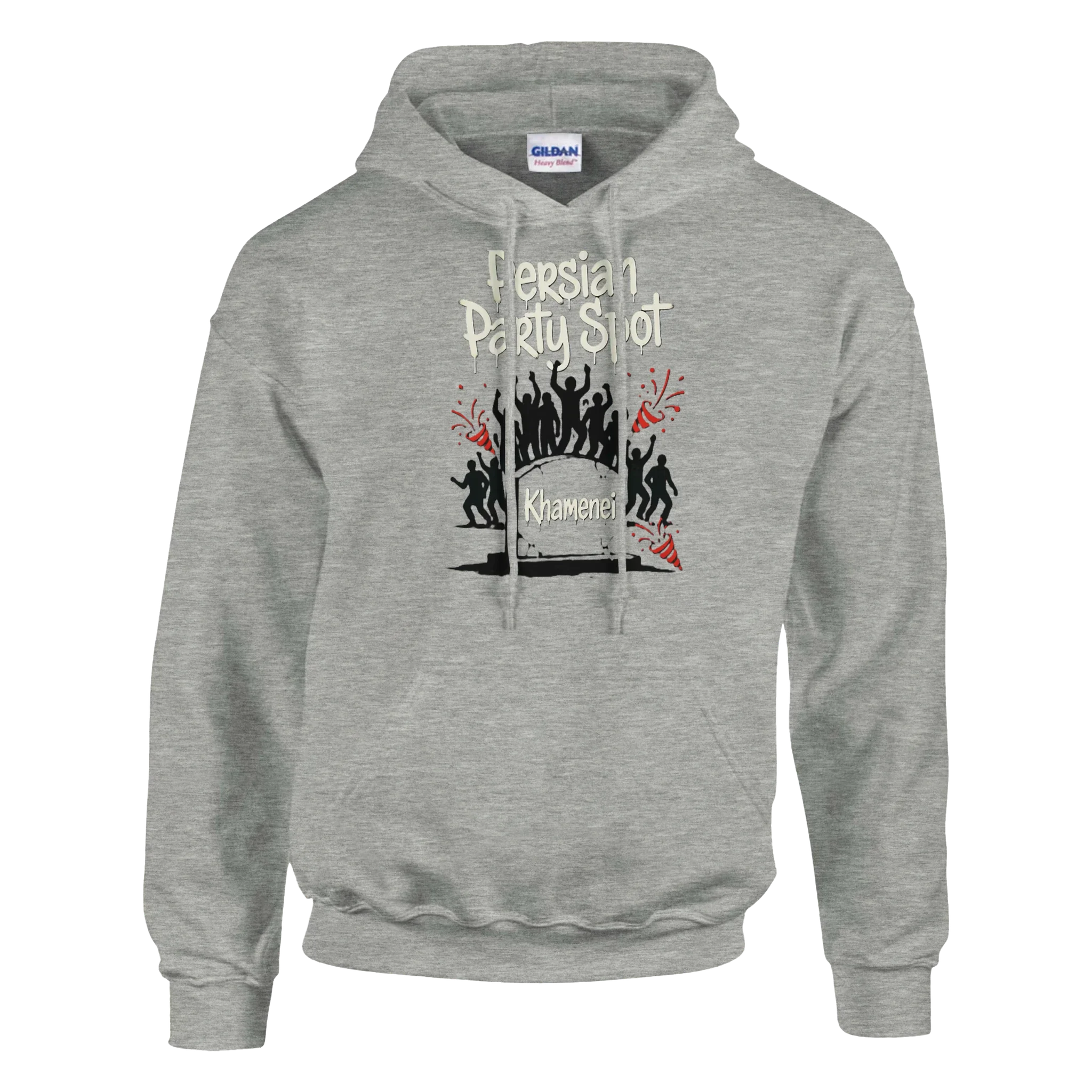 Persian Party Spot Hoodie - Khamenei Grave Meme Sweatshirt – A or B Tees